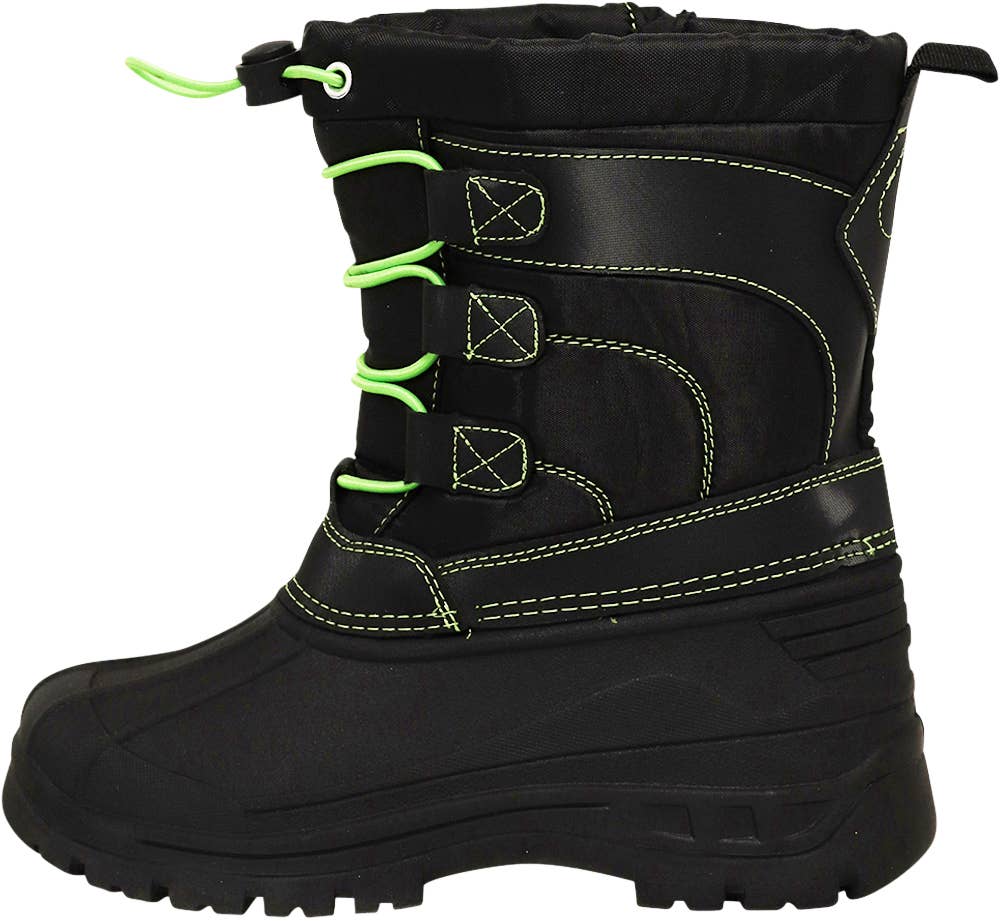 NORTY Tod Boys 4-6 Black/Lime Boots 50044 – The Norty Brand