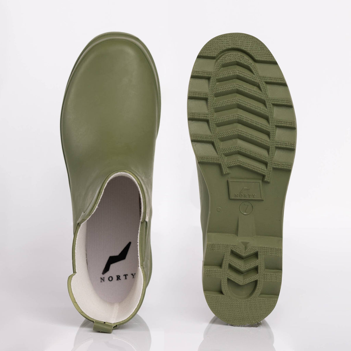NORTY Womens 6-11 Matte Olive 6 Rain Boots 16602 – The Norty Brand